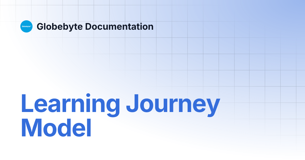 Learning Journey Model | Globebyte Documentation